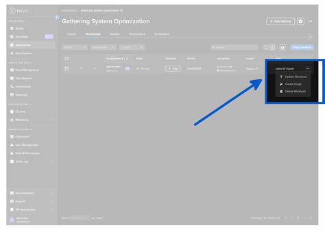 Update Workload Version Kelvin Documentation