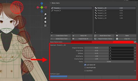 Parameters Swingy Bone Physics Addon