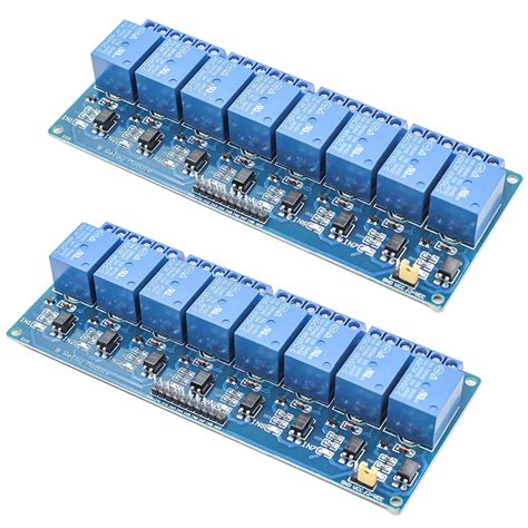 Onyehn Pcs Channel DC V Relay Module With Optocoupler For Arduino UNO R MEGA PIC