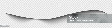 사실적인 그림자 종이 투명한 그림자 그림자 오버레이 효과 구분선입니다 벡터 일러스트 레이 션 3차원 형태에 대한 스톡 벡터 아트 및 기타 이미지 Istock