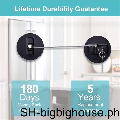 Professional Refrigerator Lock Heavy Duty Fridge Locks With Keys Rustproof Multifunction Freezer