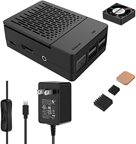 Amazon Com V A W IUniker Raspberry Pi Case Power Supply With Switch For Pi B UL