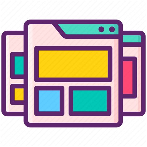 template web design computer programing website icon download on