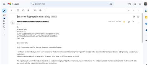 arpan jain on linkedin internship iiitsonepat researchintern