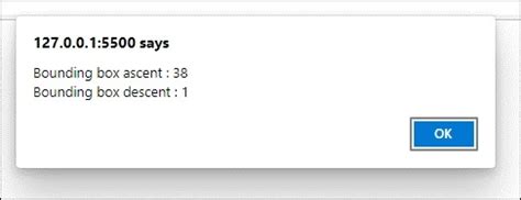 HTML Canvas ActualBoundingBoxDescent Property