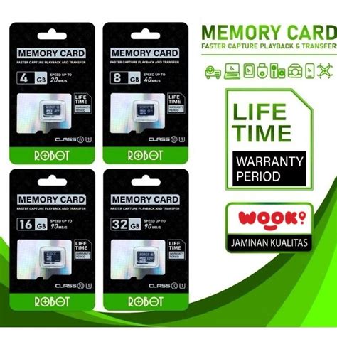 Jual Robot Memory Card Kartu Memori Hp Micro Sd Gb Gb Gb Gb Gb Class Shopee