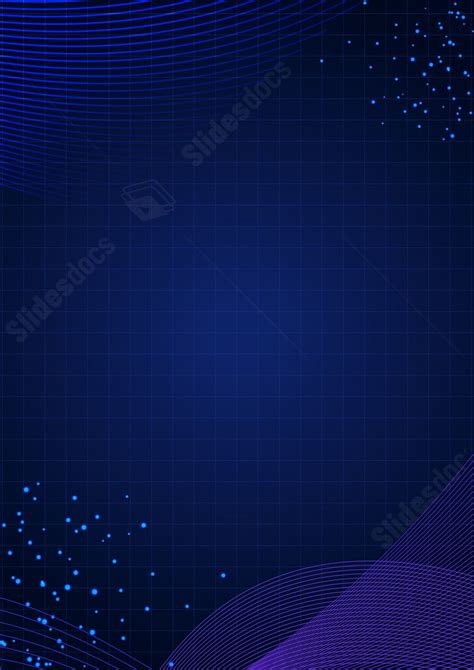 藍色企業年會利用未來技術並透過網路上的感知網路進行連接 Word邊框背景圖免費下載 Slidesdocs