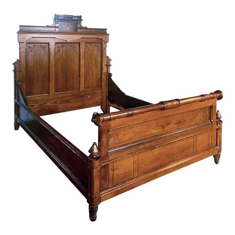 1870s Modern Gothic Bedstead Attributed To Kimbel And Cabus Modern