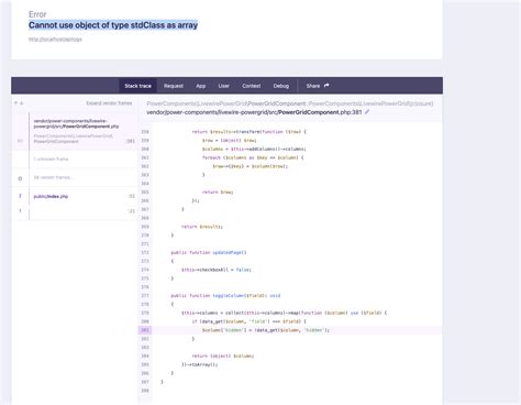 Table Sorting Not Working Produces Sql Error OrderBy Issue Power Components Livewire