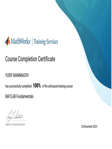 Matlab Fundamentals Certificate Pdf