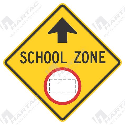 School Zone Ahead Sign School Activities
