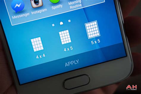 Android How To Alter The Screen Grid On The Samsung Galaxy S S Edge