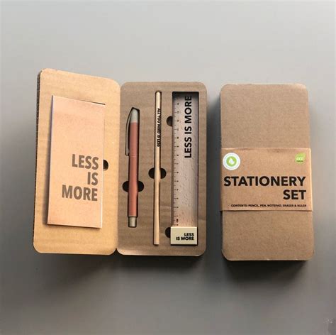 Eco Stationery Set Stationery Packaging Box Stationery Packaging