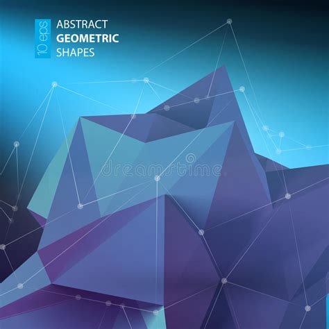 Abstract Triangles Space Low Poly Stock Illustration Illustration Of