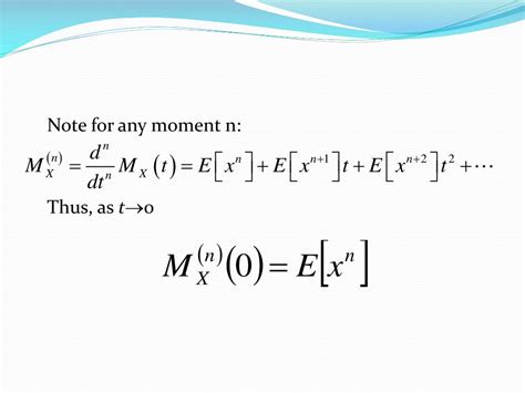 Ppt Moment Generating Functions Powerpoint Presentation Free