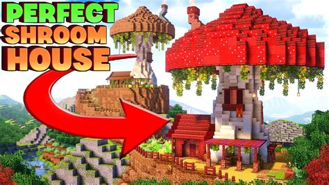 How To Build A Perfect Minecraft Mushroom House Minecraft Designs