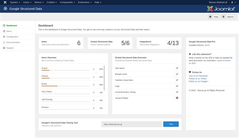 Schema And Structured Data Extension For Joomla Google Structured Data