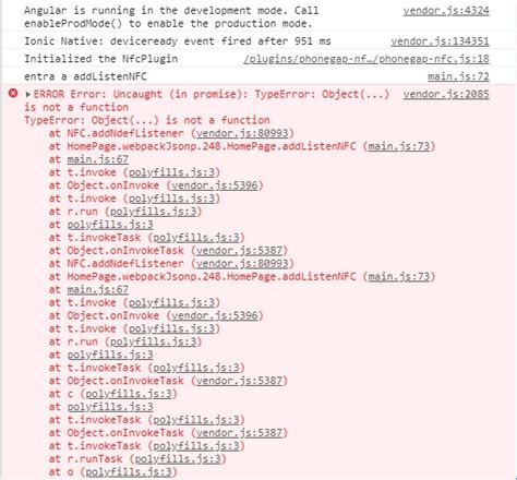 Error Trying To Read NFC Card On Ionic Ionic V Ionic Forum
