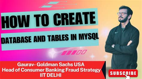 How To Create Databases And Tables In Mysql Mysql For Beginners Youtube