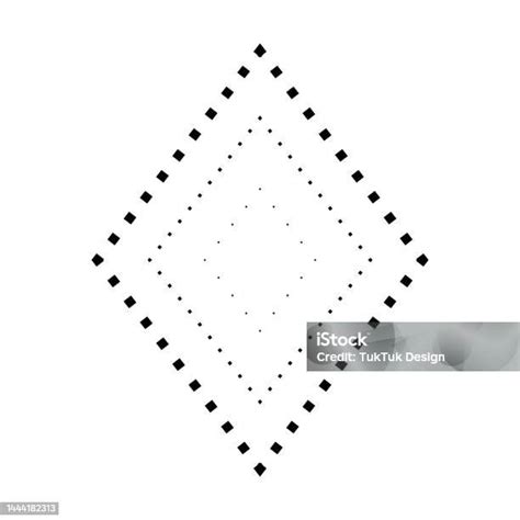 추적 마름모 모양 기호 유치원 유치원 및 몬테소리 어린이 사전 작성 그리기 및 절단 연습 활동을 위한 점선 및 점선 요소 0명에 대한 스톡 벡터 아트 및 기타 이미지