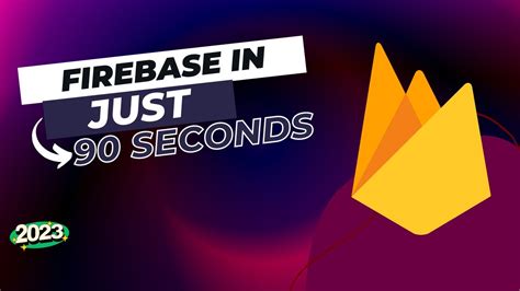 Firebase In Just 90 Seconds Flutter Tutorial For Beginners Youtube