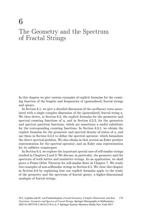 solution the geometry and the spectrum of fractal strings part 1