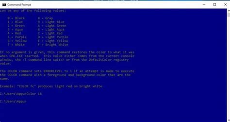 How To Change Command Prompt Color In Windows