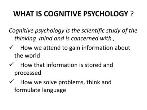 Cognitive Psychology Intropptx