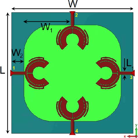 The Investigated Uwb Mimo Antenna Configuration Download Scientific
