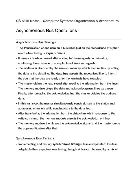 Cs 5375 Lecture Notes L9 Cs 5375 Notes Computer Systems
