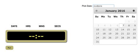 recreating a countdown clock in hype using javascript with hype