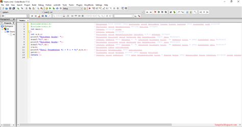 Membuat Program Penjumlahan Bahasa C Menggunakan Codeblocks