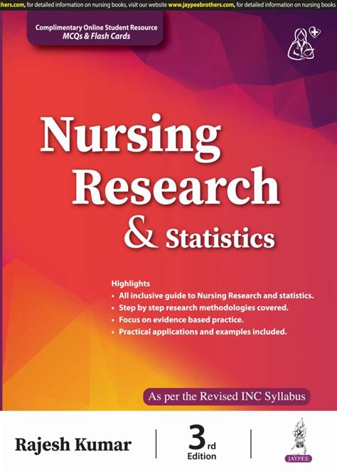 Buy Nursing Research And Statistics By Rajesh Kumar 2nd Ed