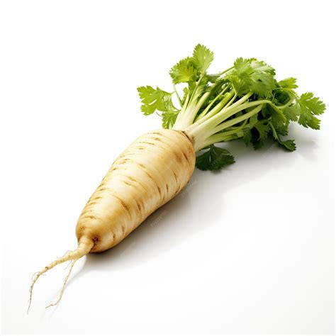 Premium Ai Image Parsnip With White Background High Quality Ultra Hd