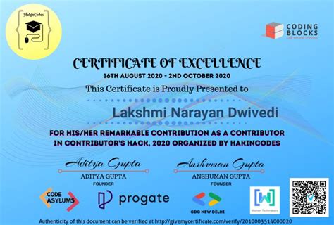 Lakshmi Narayan Dwivedi On Linkedin Im Really Happy To Share My Achievements For Contributing