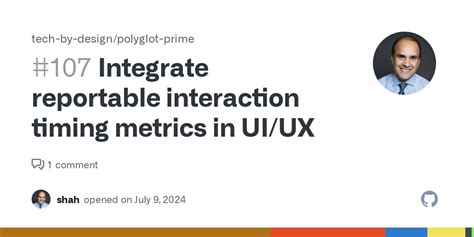 Integrate Reportable Interaction Timing Metrics In Uiux · Issue 107