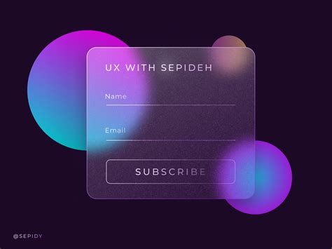 UX With Sepideh Newsletter Subscription Form Figma