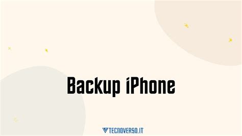 Backup Iphone