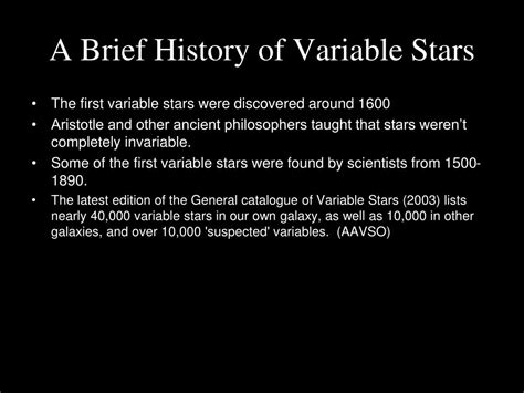 PPT Variable Star Observation PowerPoint Presentation Free Download ID