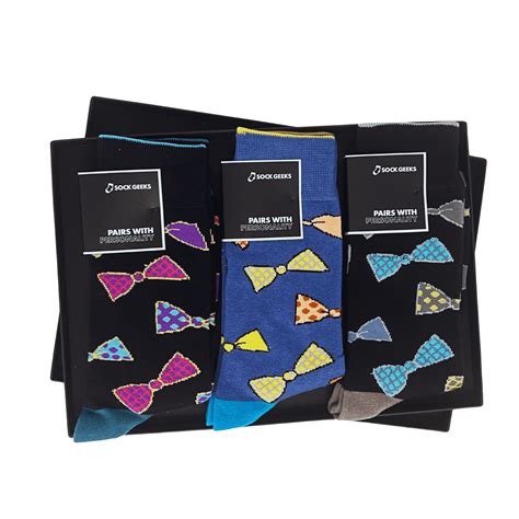 Bow Tie Patterned Socks Cotton Sock Collection Premium Cotton Socks