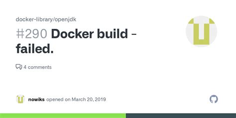 Docker Build Failed Issue Docker Library Openjdk GitHub