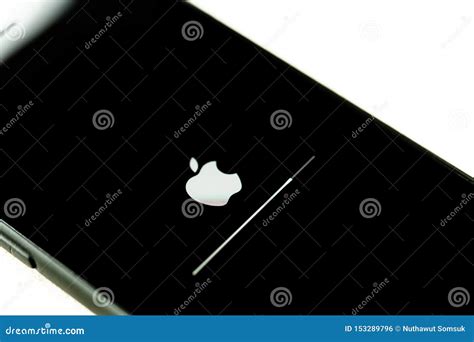 Tokyo Japan June Apple IPhone With IOS Upgrade Screen With Progress Bar On White