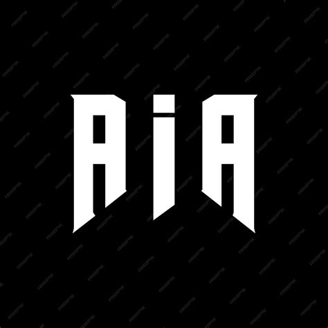 기술 회사 Aia의 Aia 글자 로고 디자인 검은색과 색 색 조합 Aia 로고 Aia 터 Aia 디자인 Aia 아이콘 Aia 알파 Aia 타이포그래피 로고 디자인 프리미엄 벡터
