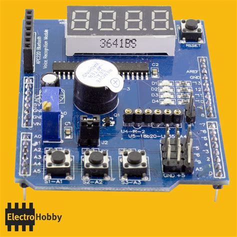 ᐉ Shield Multifunción Formación Arduino sin conexiones