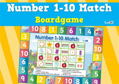 Number 1 10 Match Boardgame Teacher Resources And Classroom Games Teach This