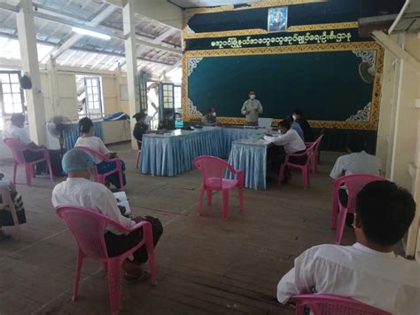 မအူပင်မြို့တွင် ကိုဗစ် ၁၉ ကာကွယ်ရေးအတွက် ကျန်းမာရေးနှင့်အားကစားဝန်က