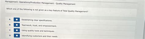 Solved Management Operations Production Management