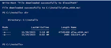 Powershell Download A Setup File From The Internet And Save It