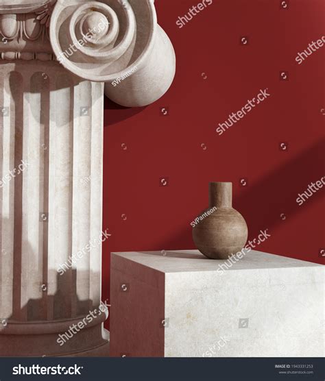 앤틱 석재 기둥 제품 디스플레이 배경 스톡 일러스트 1943331253 Shutterstock