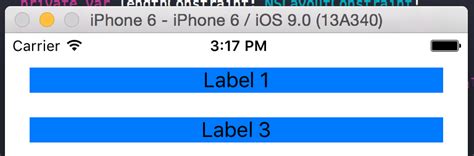 Ios How To Easily Collapse Vertical Space Around Label When Its Text Is Nil Stack Overflow